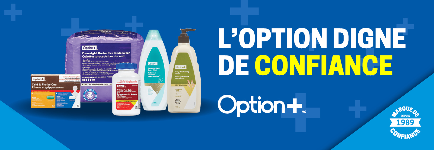 Option+ - marque privée - Uniprix